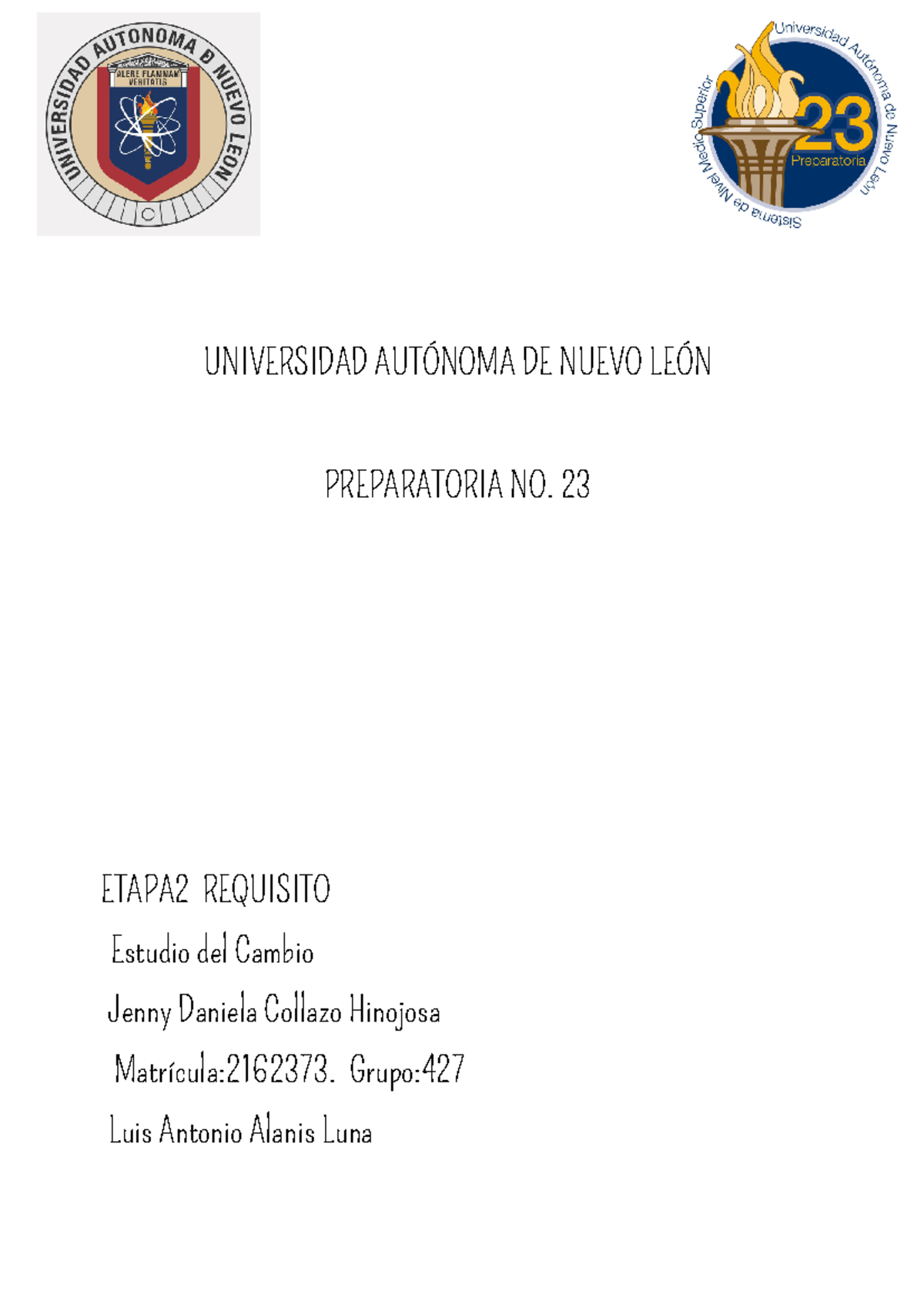 ActReq Etapa2 Estcambio - La Ciencia del Movimiento - Estudio del ...
