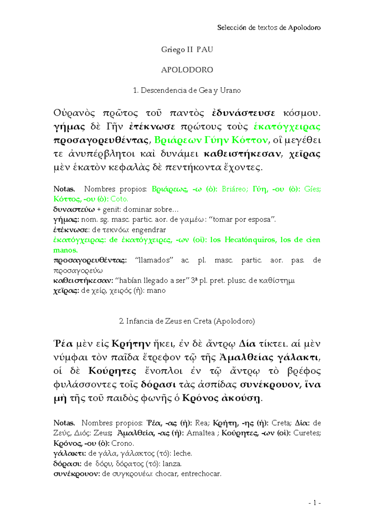 6507 Apolodoro- Selecc-28- Textos-EN- Griego-PAU - Griego II PAU ...