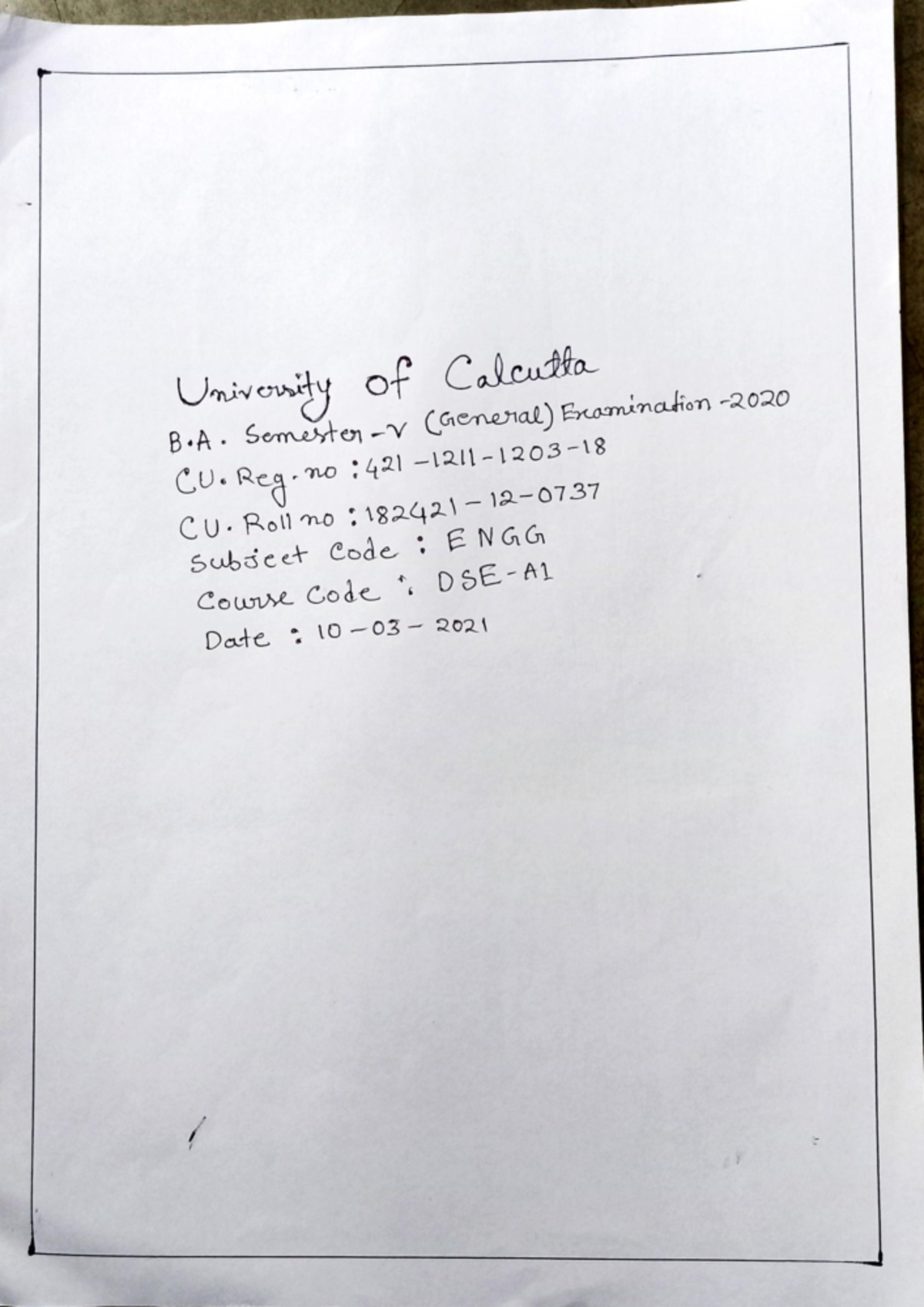 English lectures on essay notes for semester examination - University ...