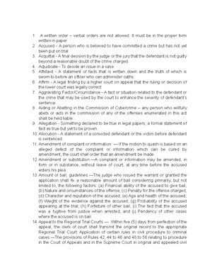 Elements OF THE Crimes-RPC Book 2 - TITLE ONE: CRIMES AGAINST NATIONAL ...