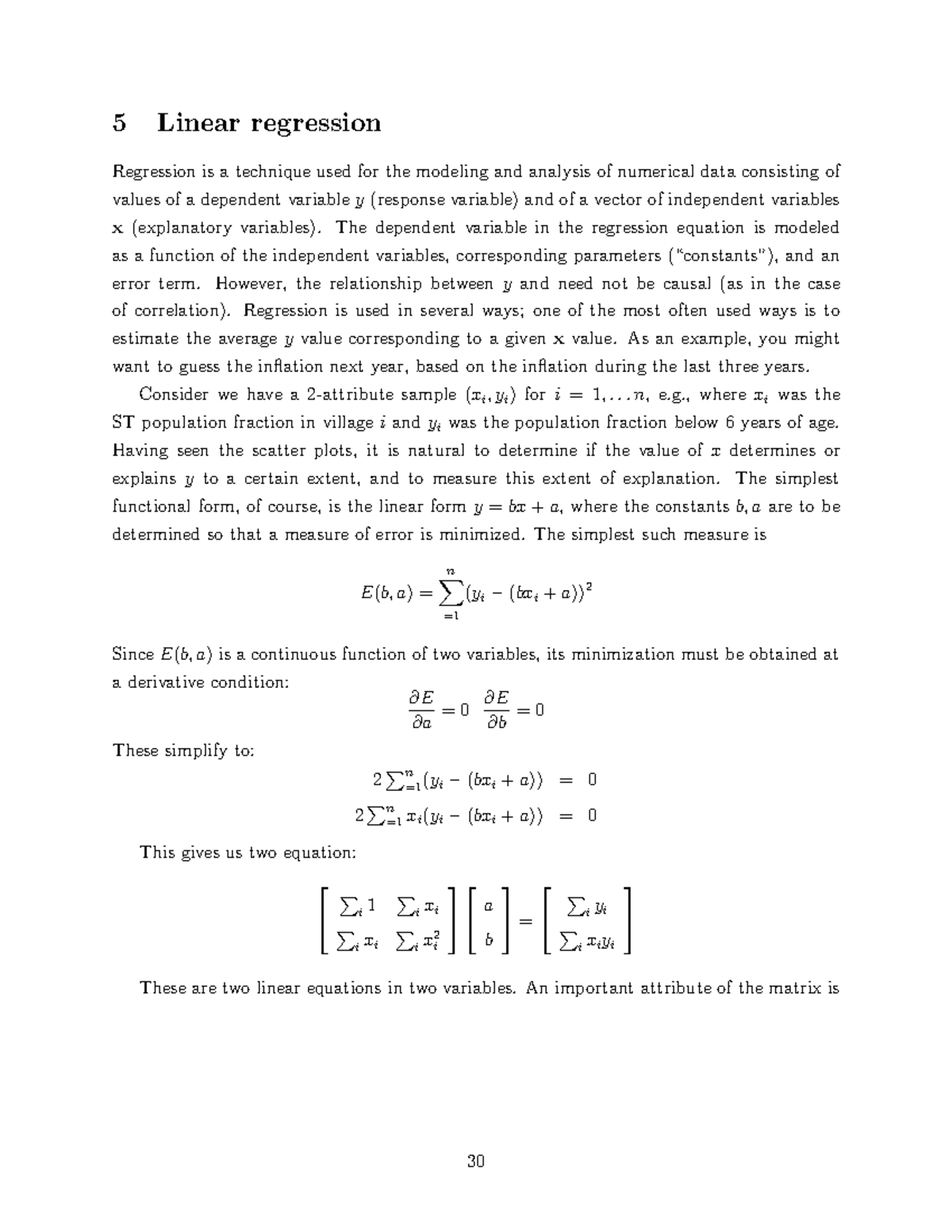 Linear Regression Handbook 5 Linear Regression Regression Is A Technique Used For The Modeling