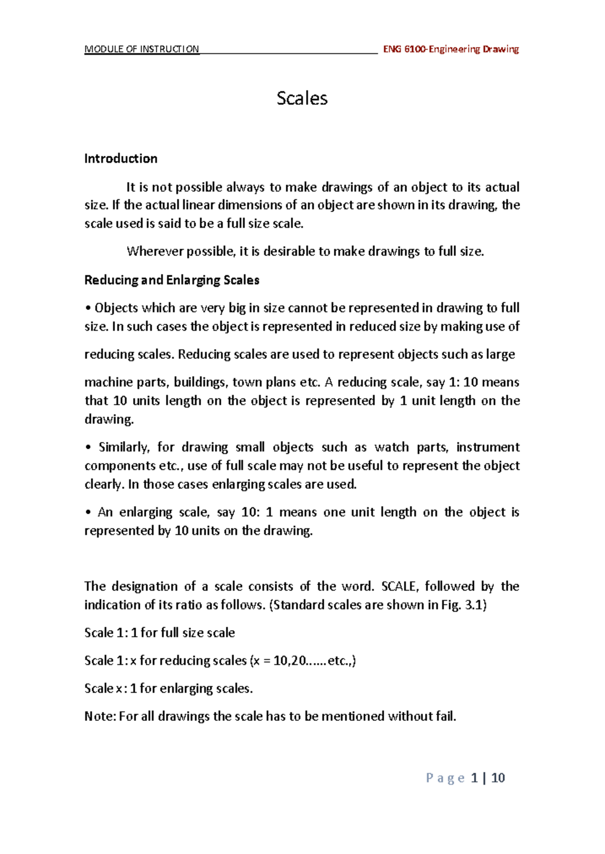 Module 3-Scales - Lecture notes 4Chapter 4 lectures for pre calculus ...