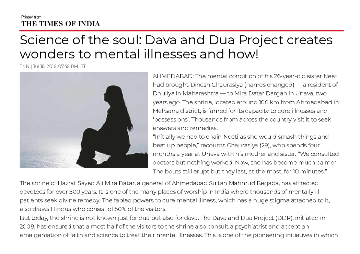 Case Study 1 - Science of the soul: Dava and Dua Project creates ...