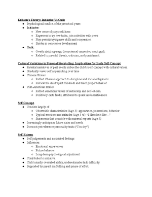 Chapter 6 Developmental Psychology Notes - CHAPTER 6: Emotional ...