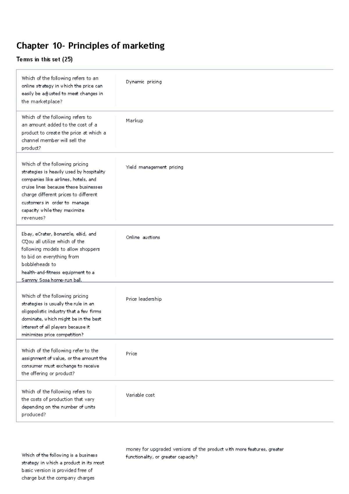 Chapter 10- Principles of marketing - MKT3403 - Lambton College - Studocu