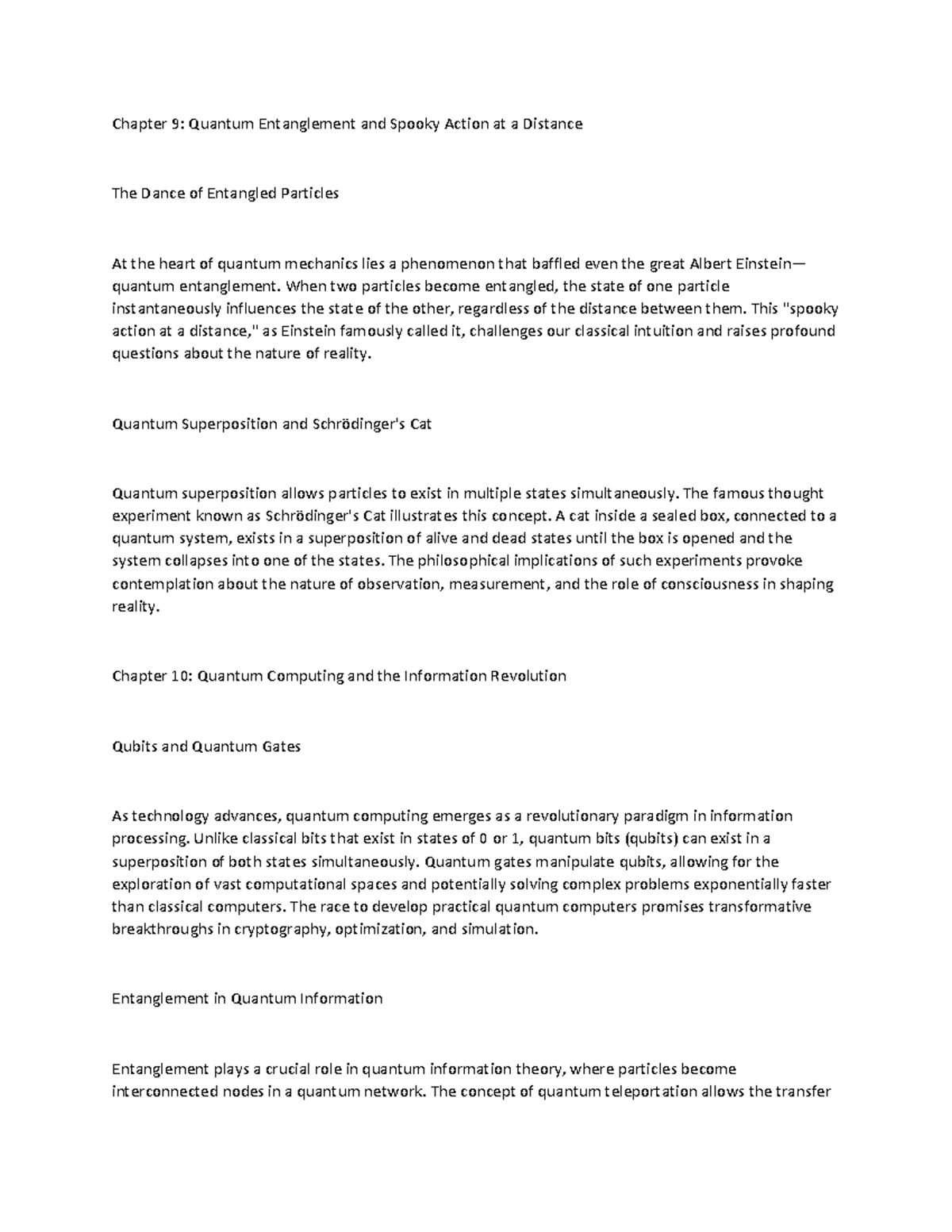 Quantum chap 9-12 - continuation of the enigmatic cosmic - Chapter 9 ...