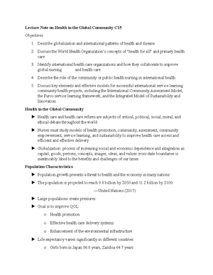 Case Study 2 - community health nursing is considered a method to ...