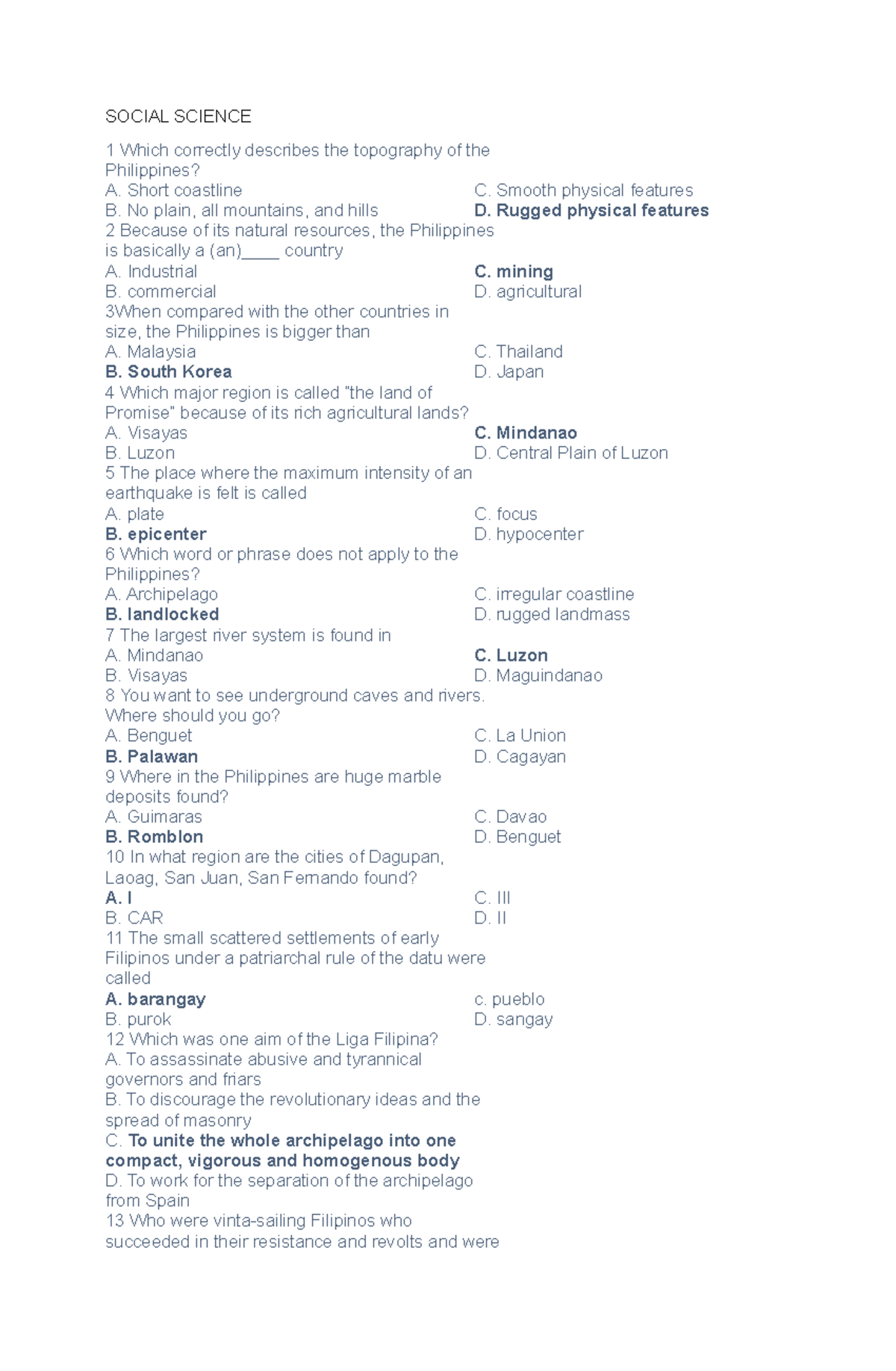 History drill - General Education - Social Studies LET Reviewer ...