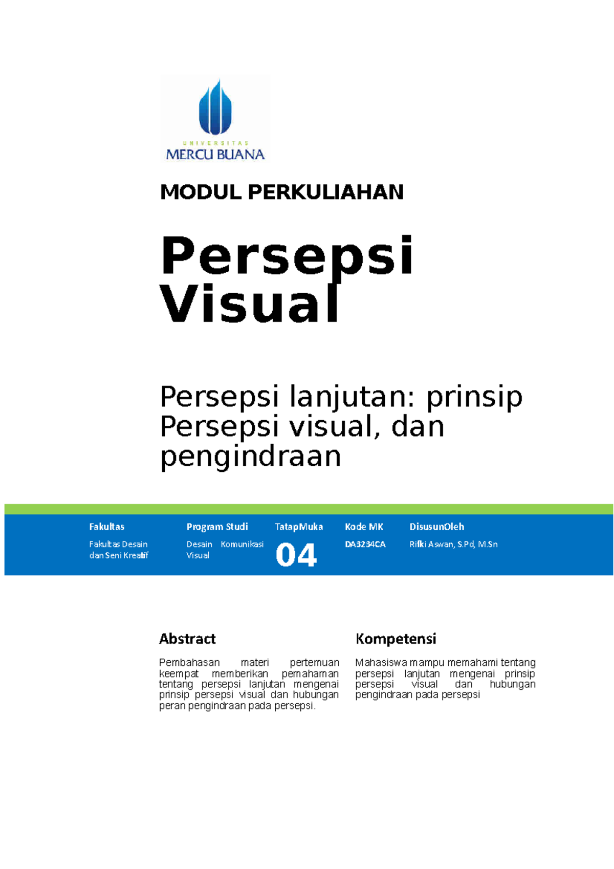 Modul Presepsi Visual [TM04] - MODUL PERKULIAHAN Persepsi Visual ...