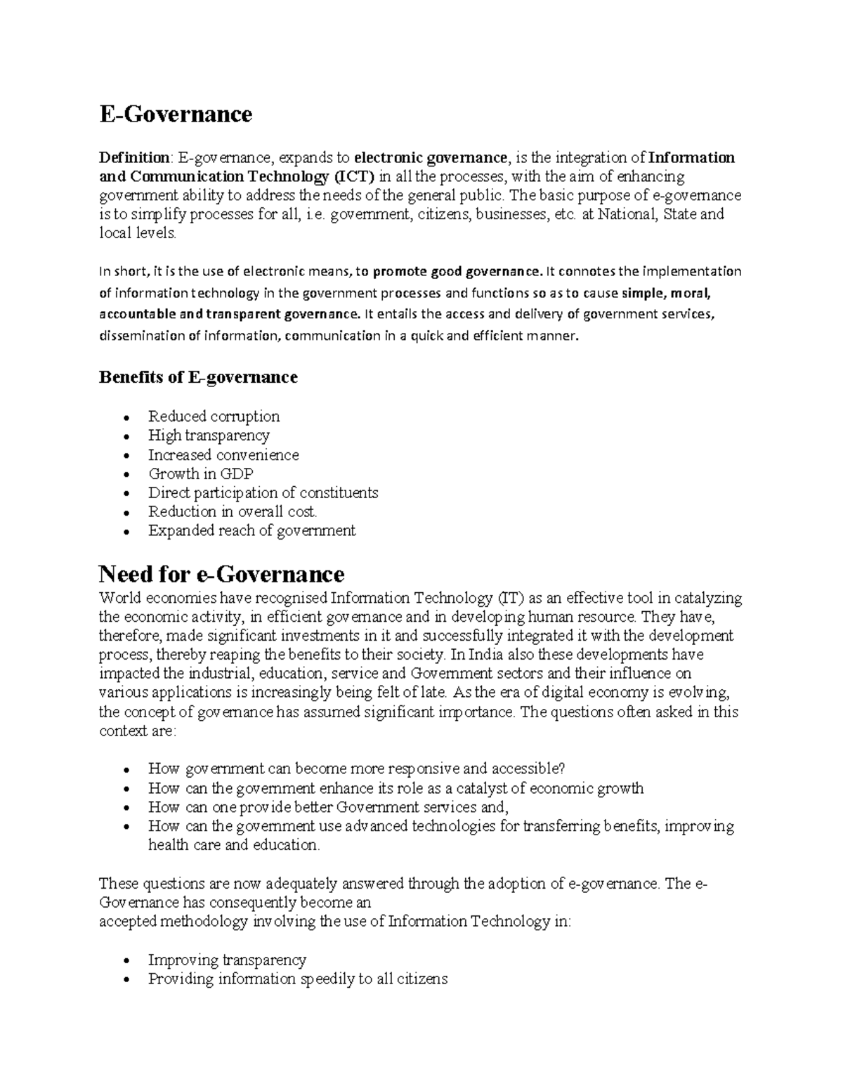 Notes Module 1 ...