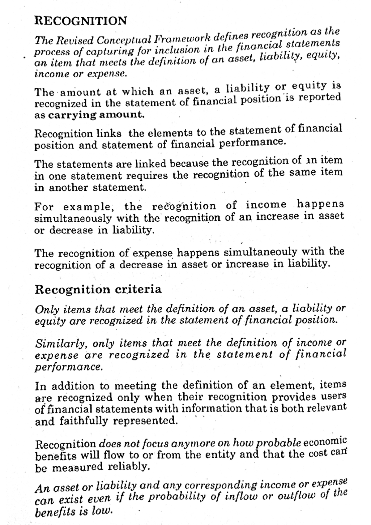 V.5 Recognition Principles and Measurement - Bachelor of Science in ...