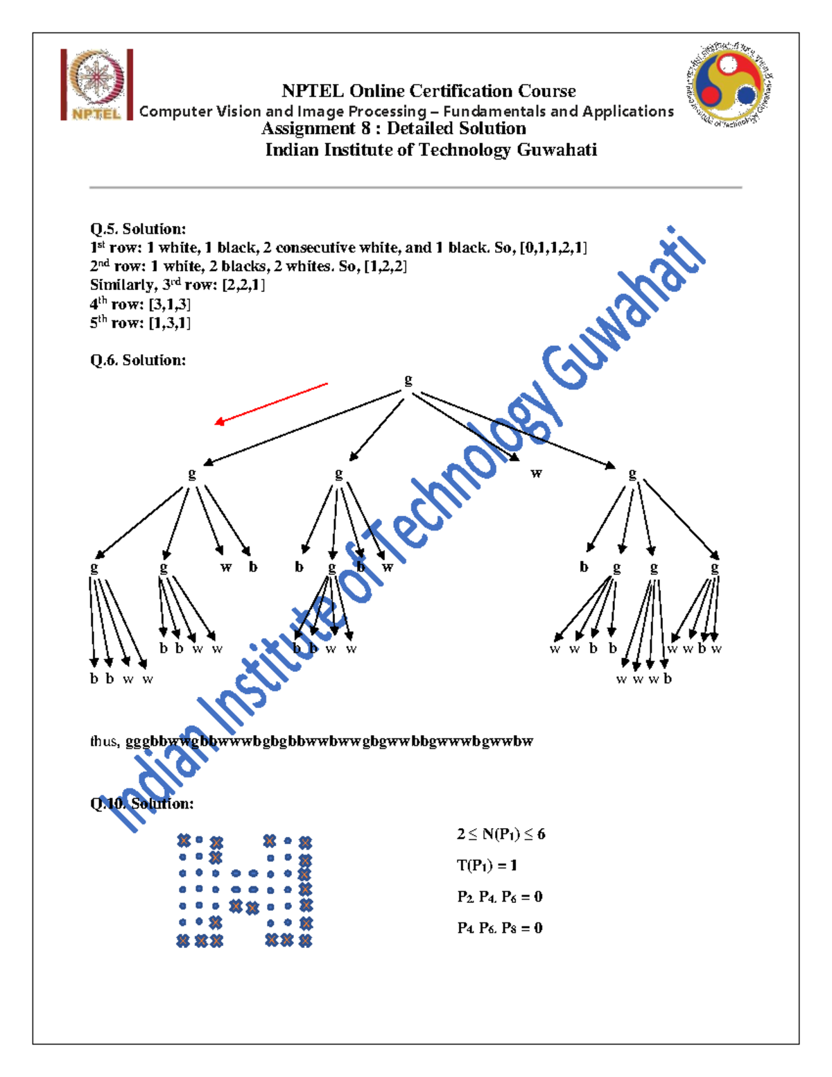 Detailed Solution-8 Format - Computer Vision and Image Processing – Fundamentals and ...
