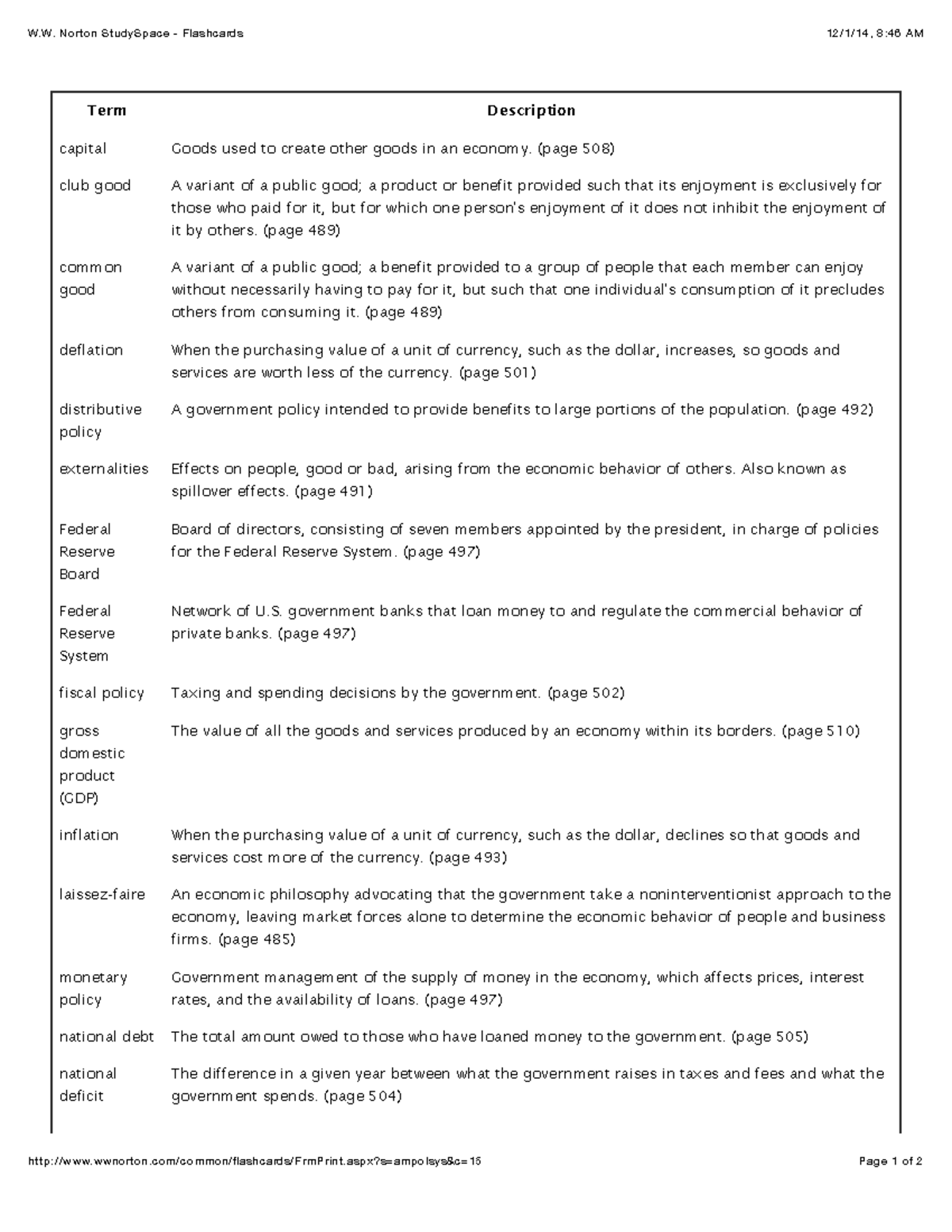 Flashcards Terms - W. Norton StudySpace - Flashcards 12/1/14, 8:46 AM ...