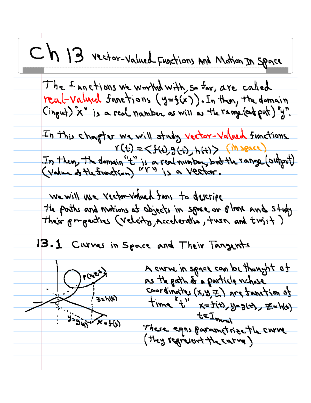 Calculus three 13 Lecture Note - Engineering Mathematics - with ...