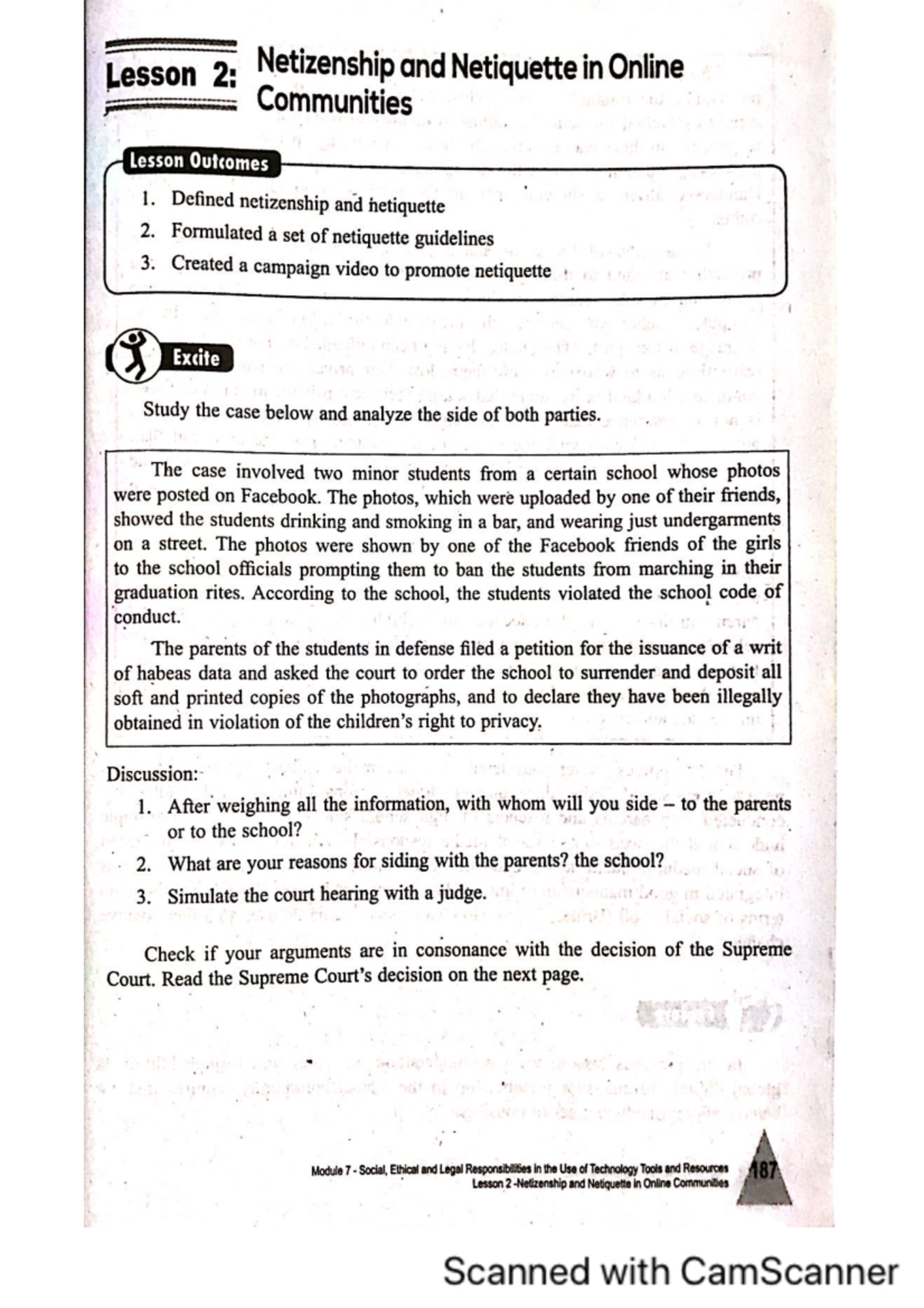 Module 7 Lesson 2 Netizenship - Romeo Padilla School of education and ...