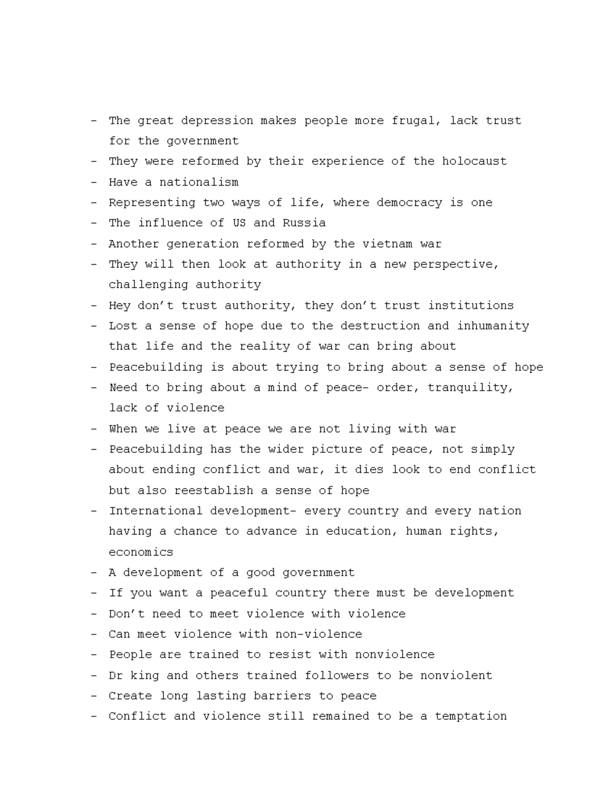 Ethical inquiry Chapter 10 - The great depression makes people more ...