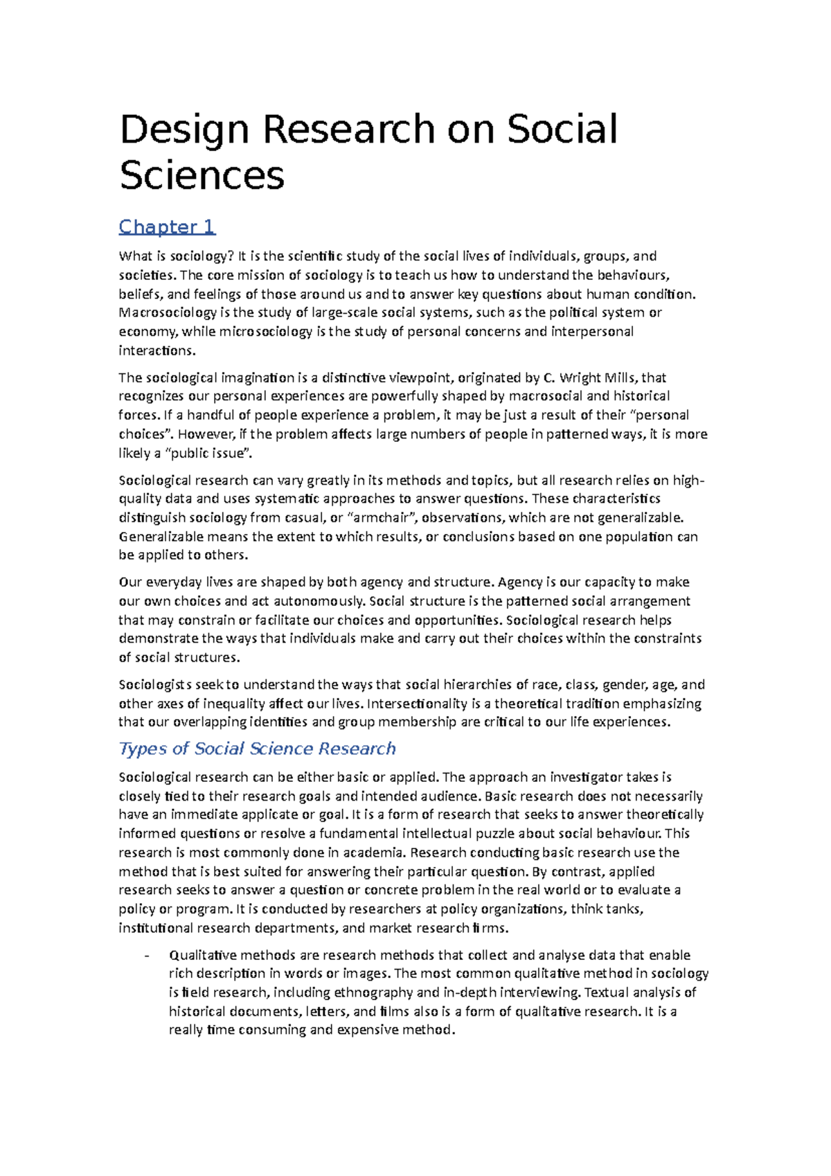Design Research on Social Sciences - Design Research on Social Sciences ...
