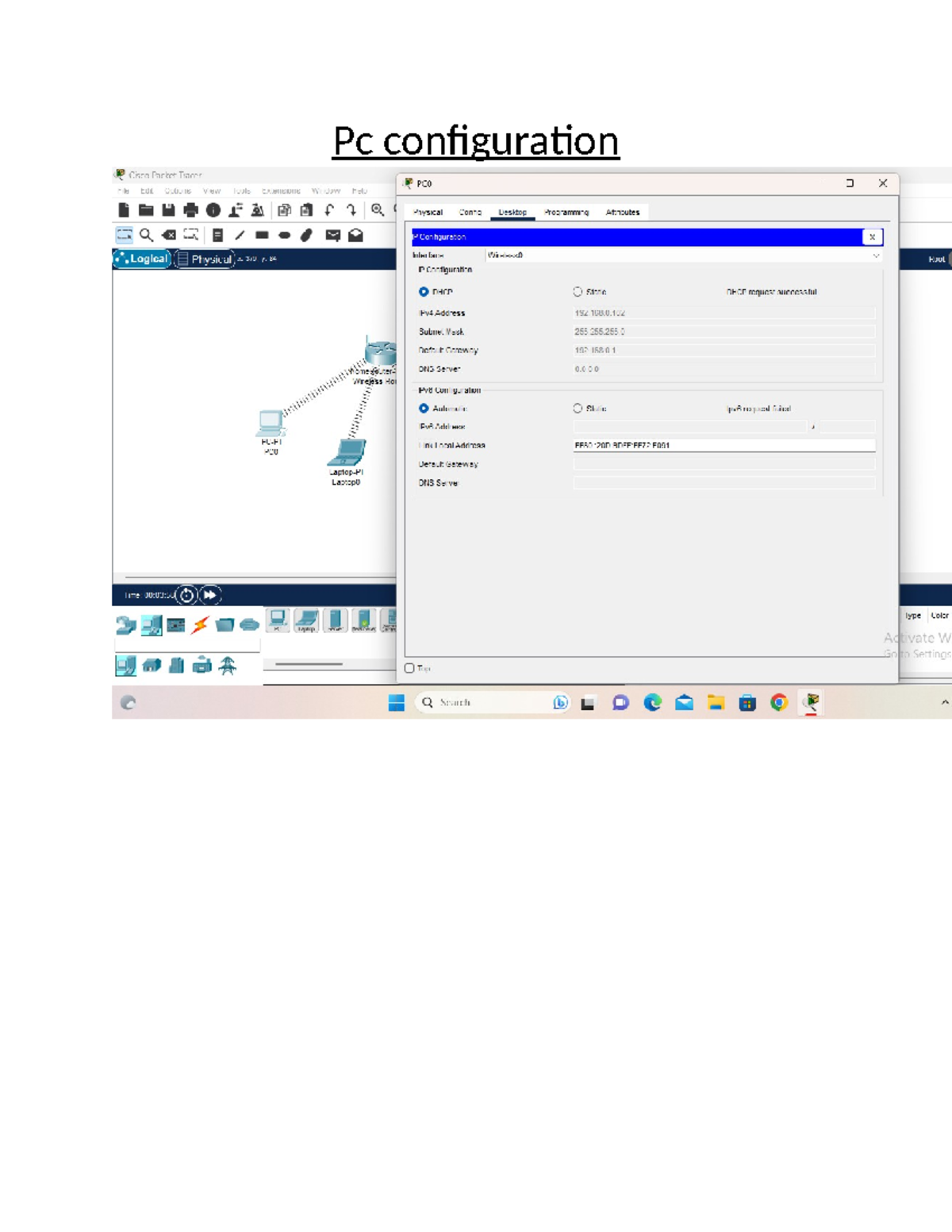 Pc configuration lab 6 - imp doc - NURBN2015 - Pc configuration - Studocu