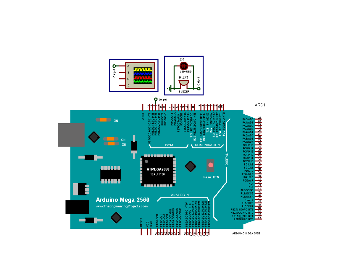T1 - no - ####### BUZZER ####### LED-RED ####### Output ####### Output ...