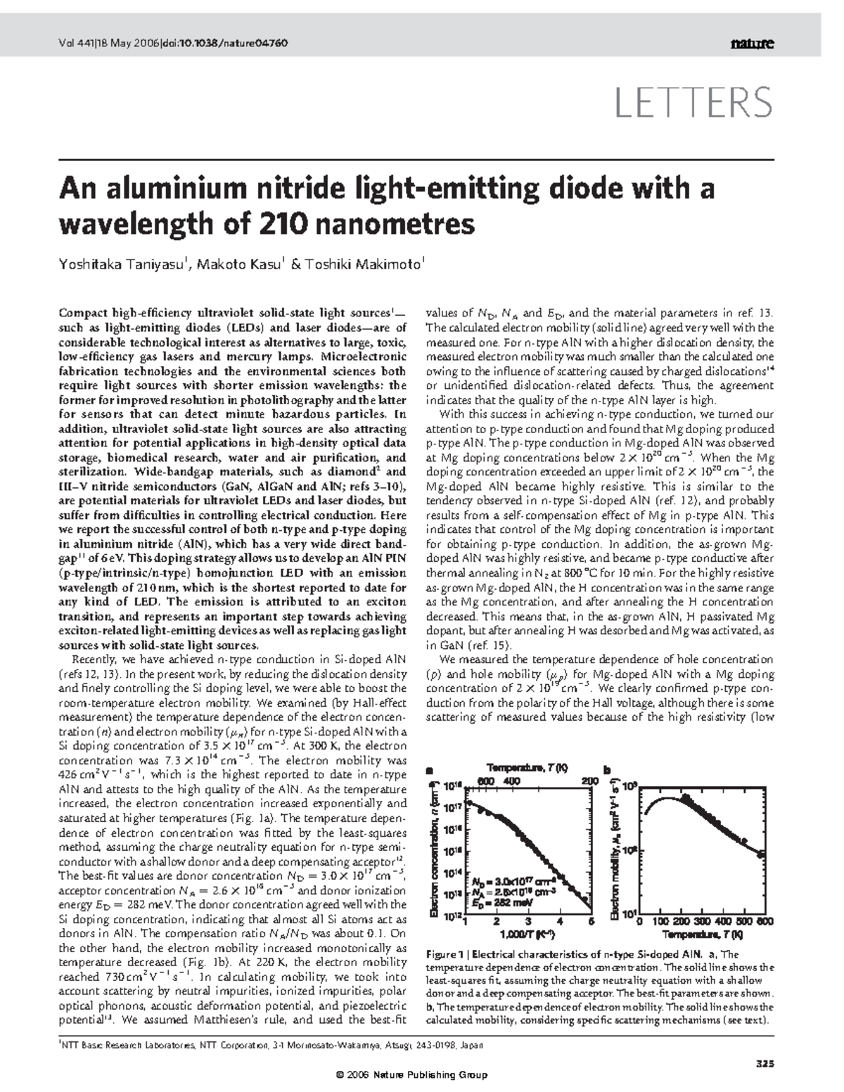 Team2 An Aluminium Nitride Light Emitting Diode With A Wavelength Of