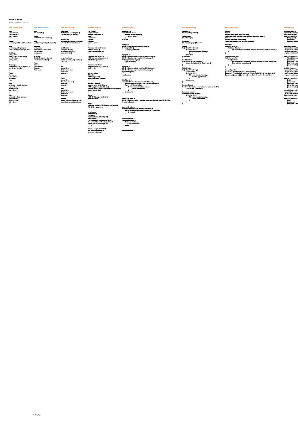 App Prog - Summarised pattern book for AppProg from weeks 1-7 - Week 1 Patterns (Java) Sum ...