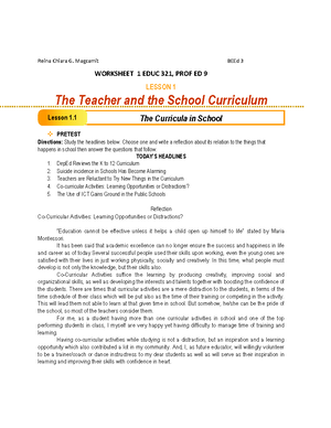 Scribd - fs 2 learning episode 13 - COLLEGE OF TEACHER EDUCATION FIELD ...