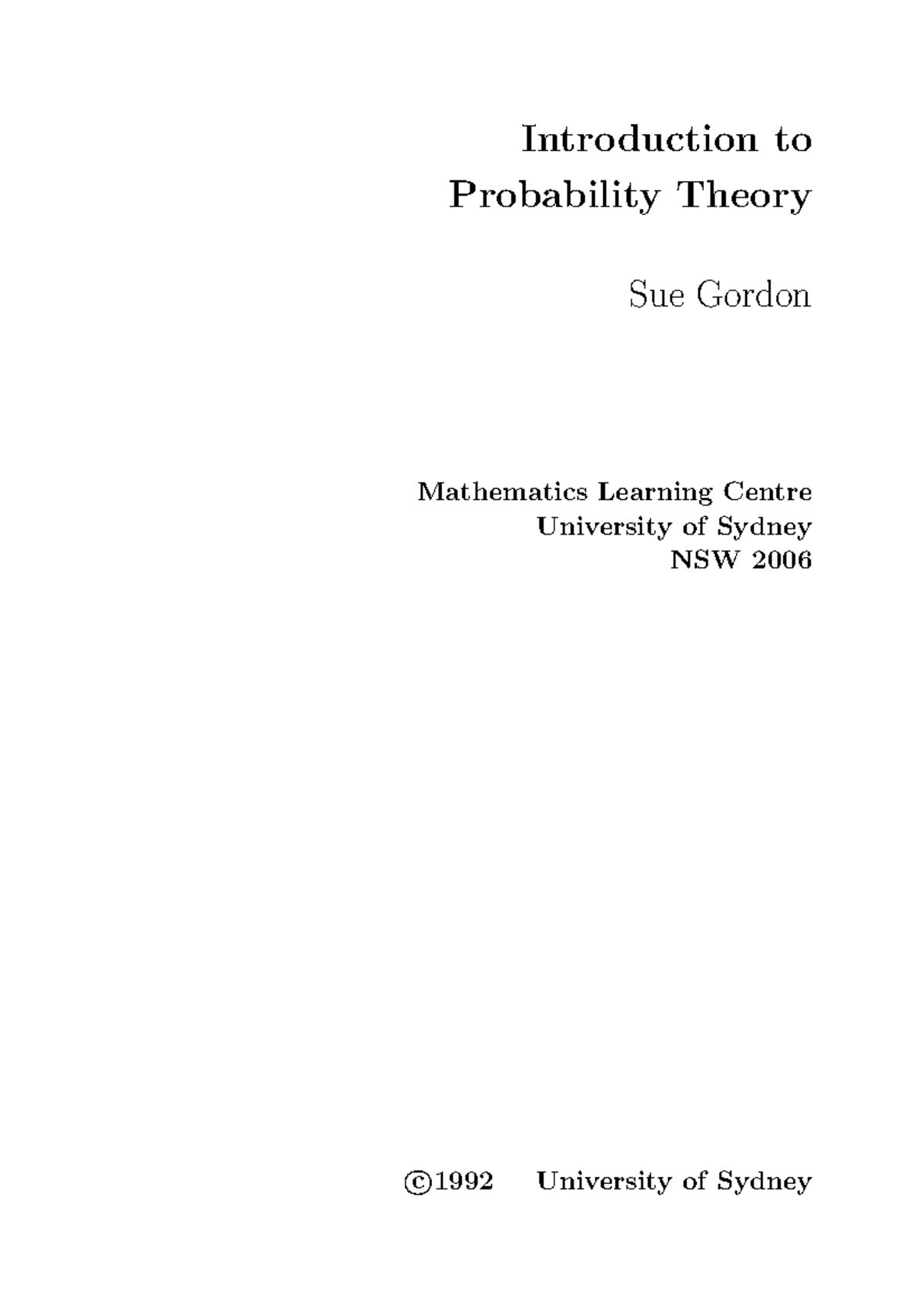 Introduction-to-probability-theory - Introduction to Probability Theory ...