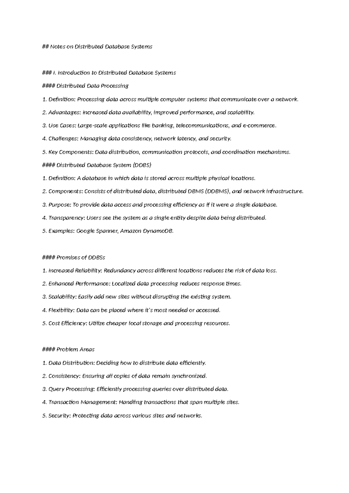Notes On Distributed Database Systems Introduction To Distributed Database Systems Distributed 8249