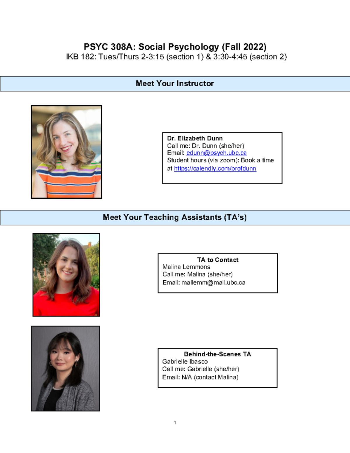 Syllabus 308 2022. Sept 1 Final FOR Students - PSYC 308A: Social ...