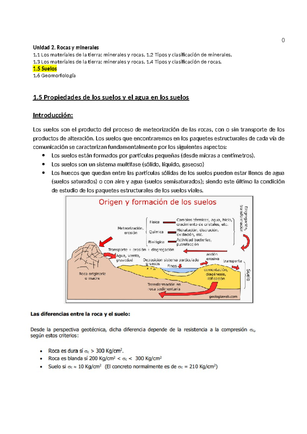 6-Unid2-Suelos - estudio de suelos - Unidad 2. Rocas y minerales 1 Los ...