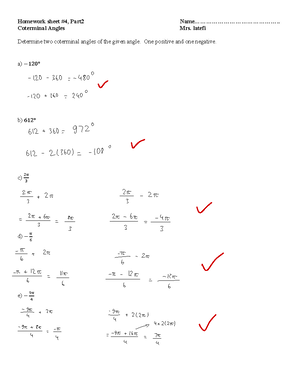 College Trigonometry Final EXAM Review Sheet - SUNY Orange Department ...