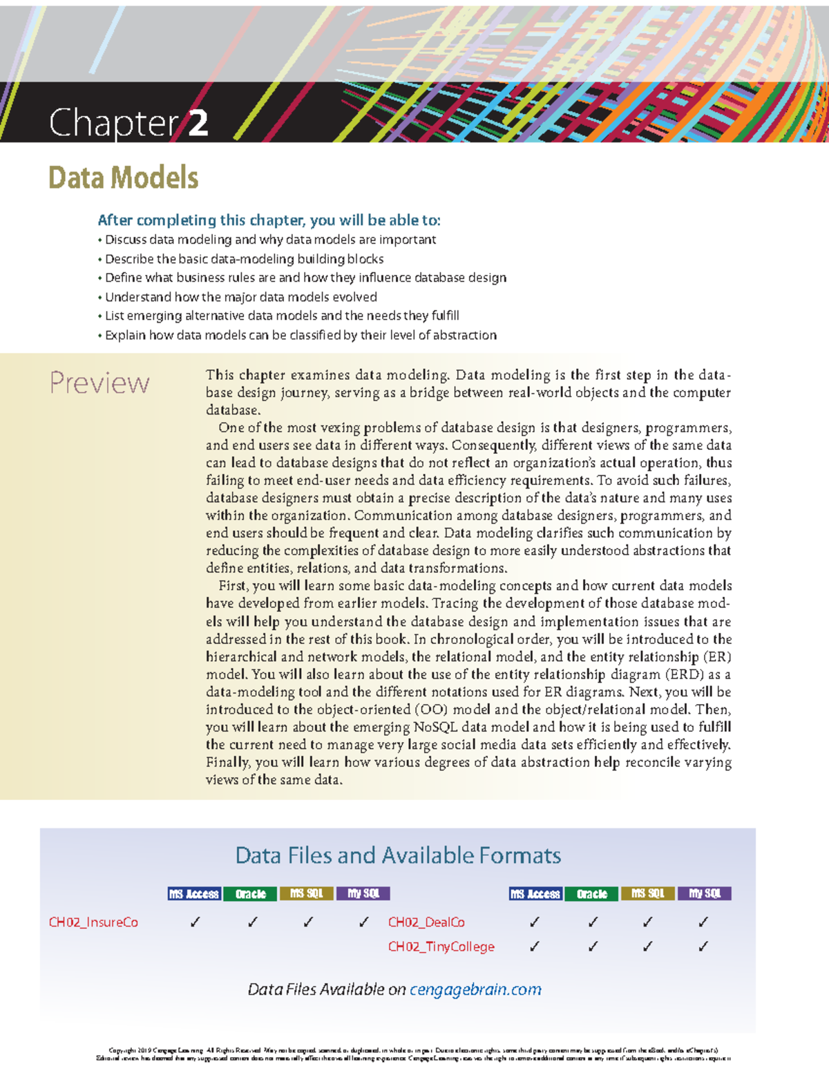 Chapter 2 - Data Files Available on cengagebrain Data Files and ...