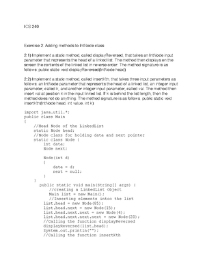 ICS 240 Polymorphism Assignment - ICS 240 Polymorphism A university ...