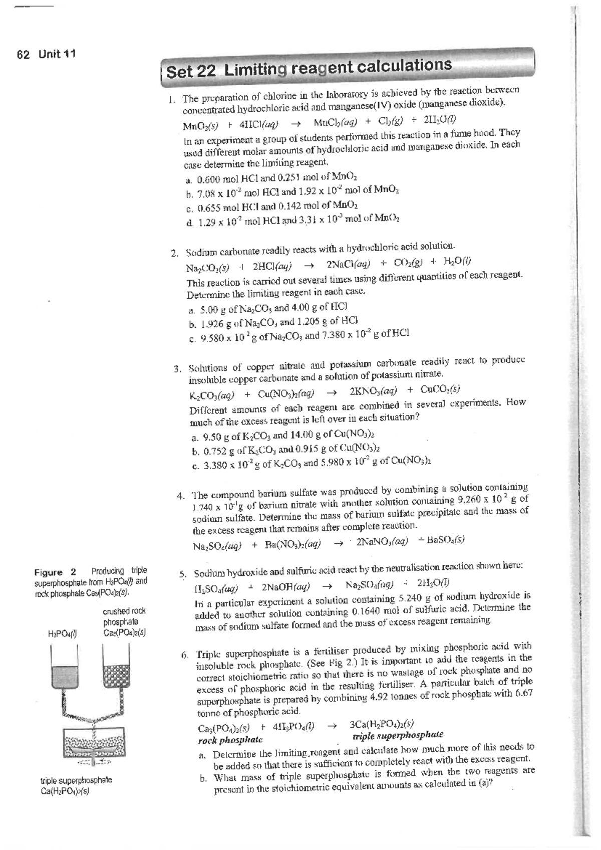 Limiting Reagent Calculations - Studocu