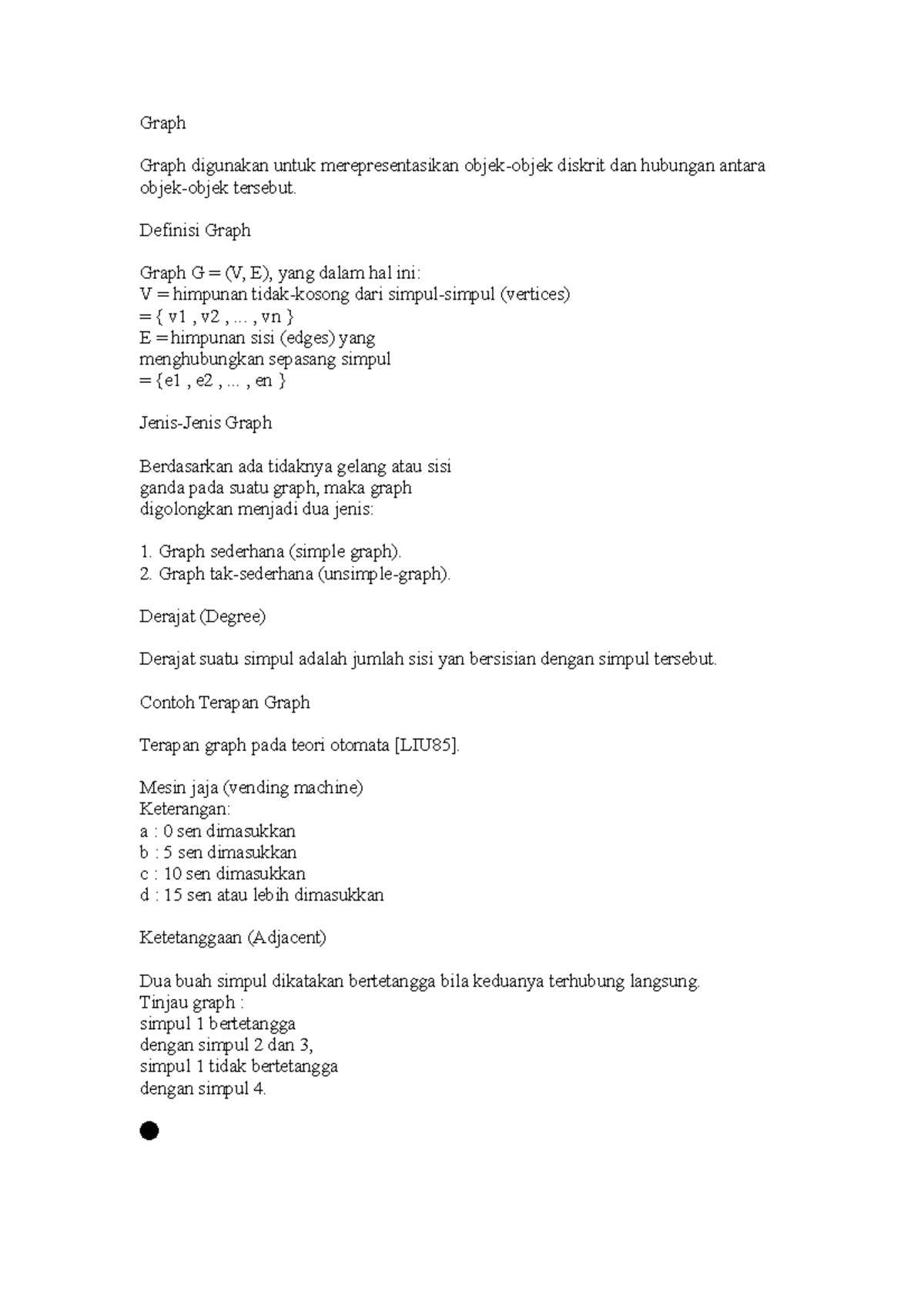 Katon 238 graph - Graph Graph digunakan untuk merepresentasikan objek ...