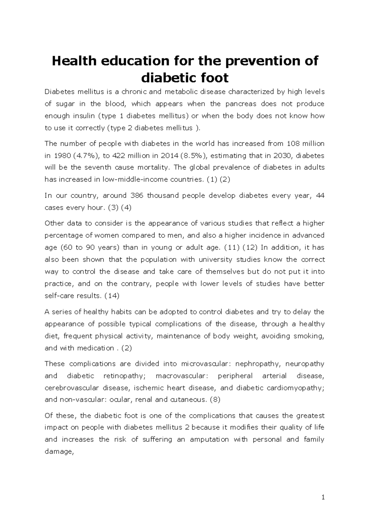 health-education-for-the-prevention-of-diabetic-foot-1-health