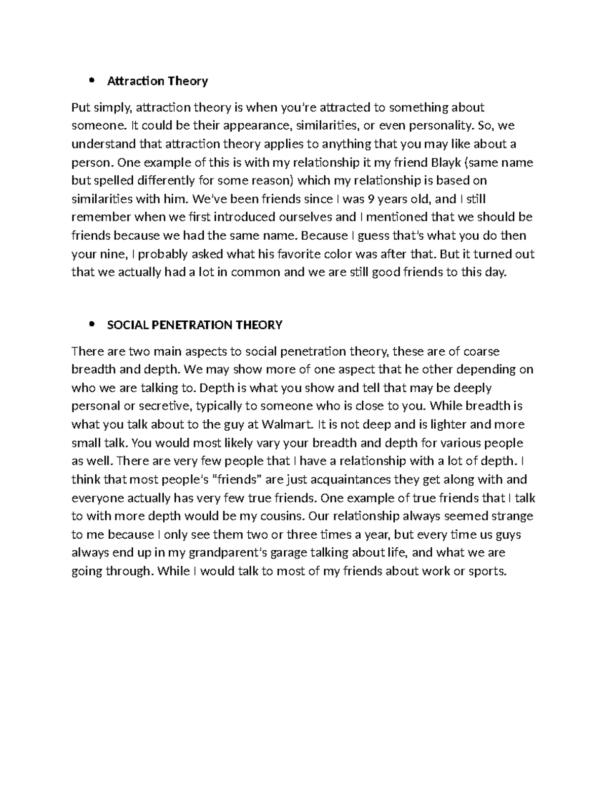 Relationships in Film TV - Attraction Theory Put simply, attraction ...