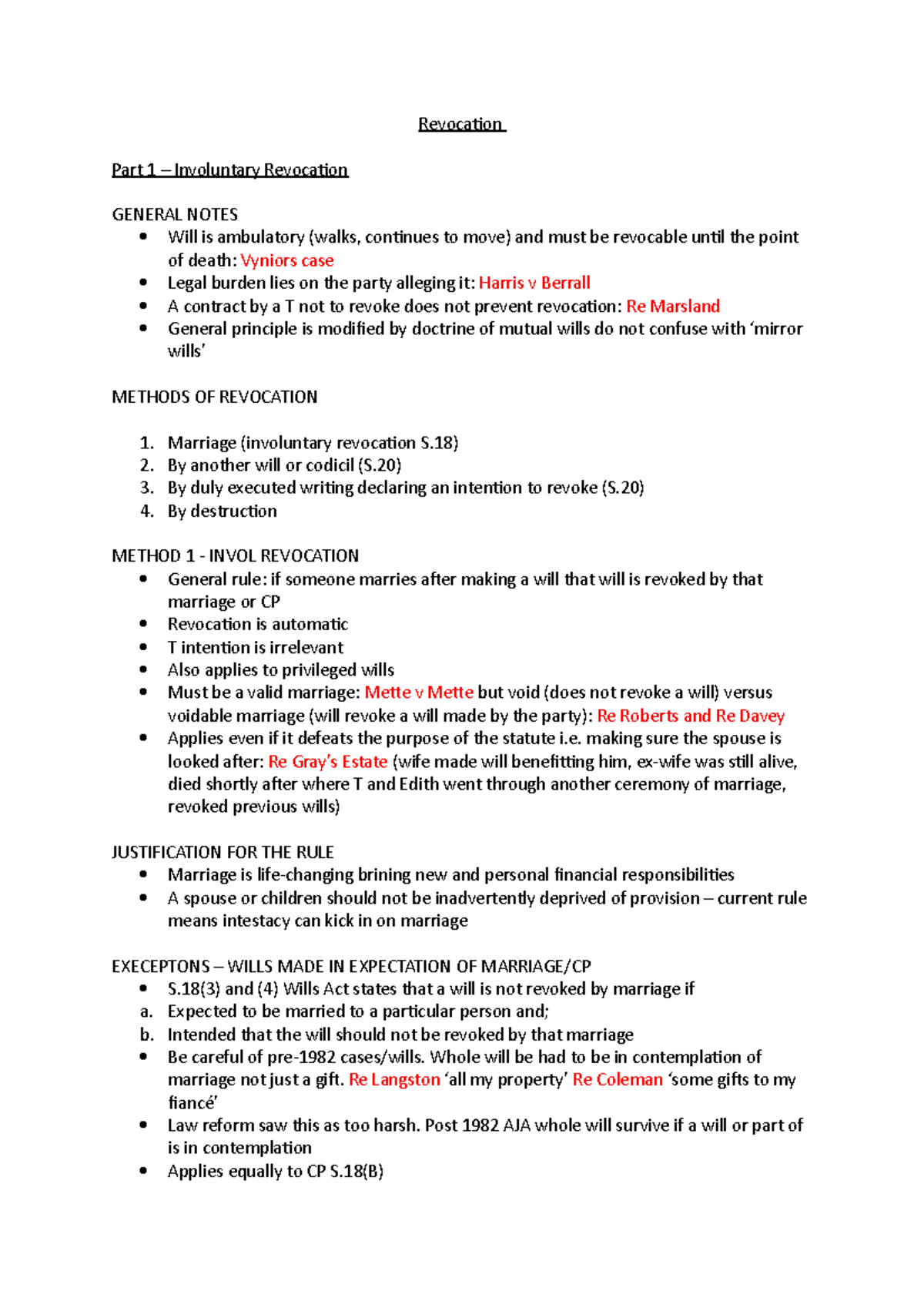 Revocation - Lectured by Paul Kerrigan & Howard Dent - Revocation Part ...