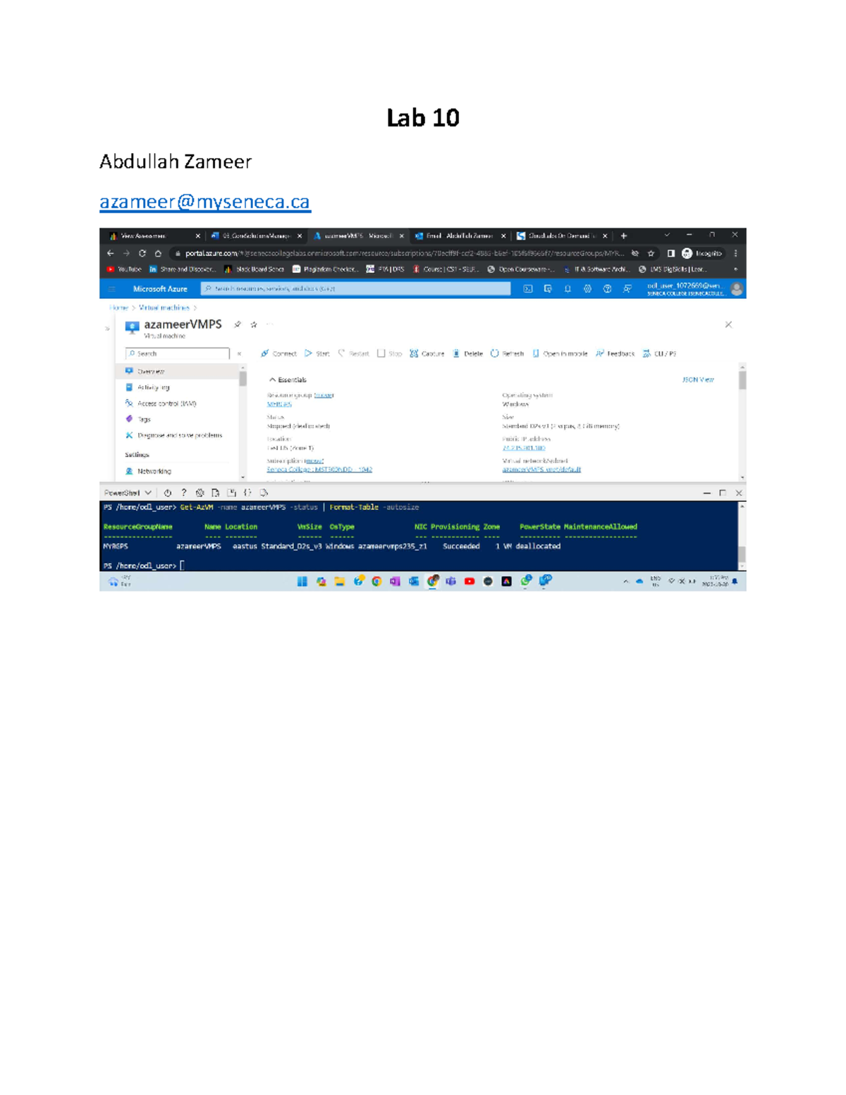 Abdullah Zameer Lab10 - lab-10.0 - SEC320 - Lab 10 Abdullah Zameer azameer@myseneca - Studocu