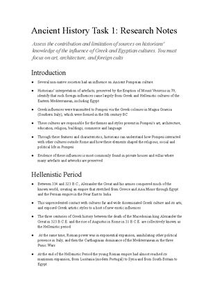 Task 1 HSC Ancient History Assessment Source Analysis - Task 1 HSC ...