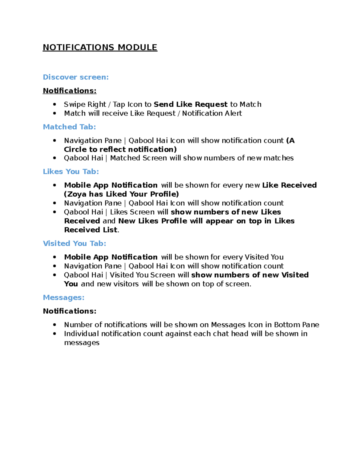 Notifications Module - NOTIFICATIONS MODULE Discover screen ...