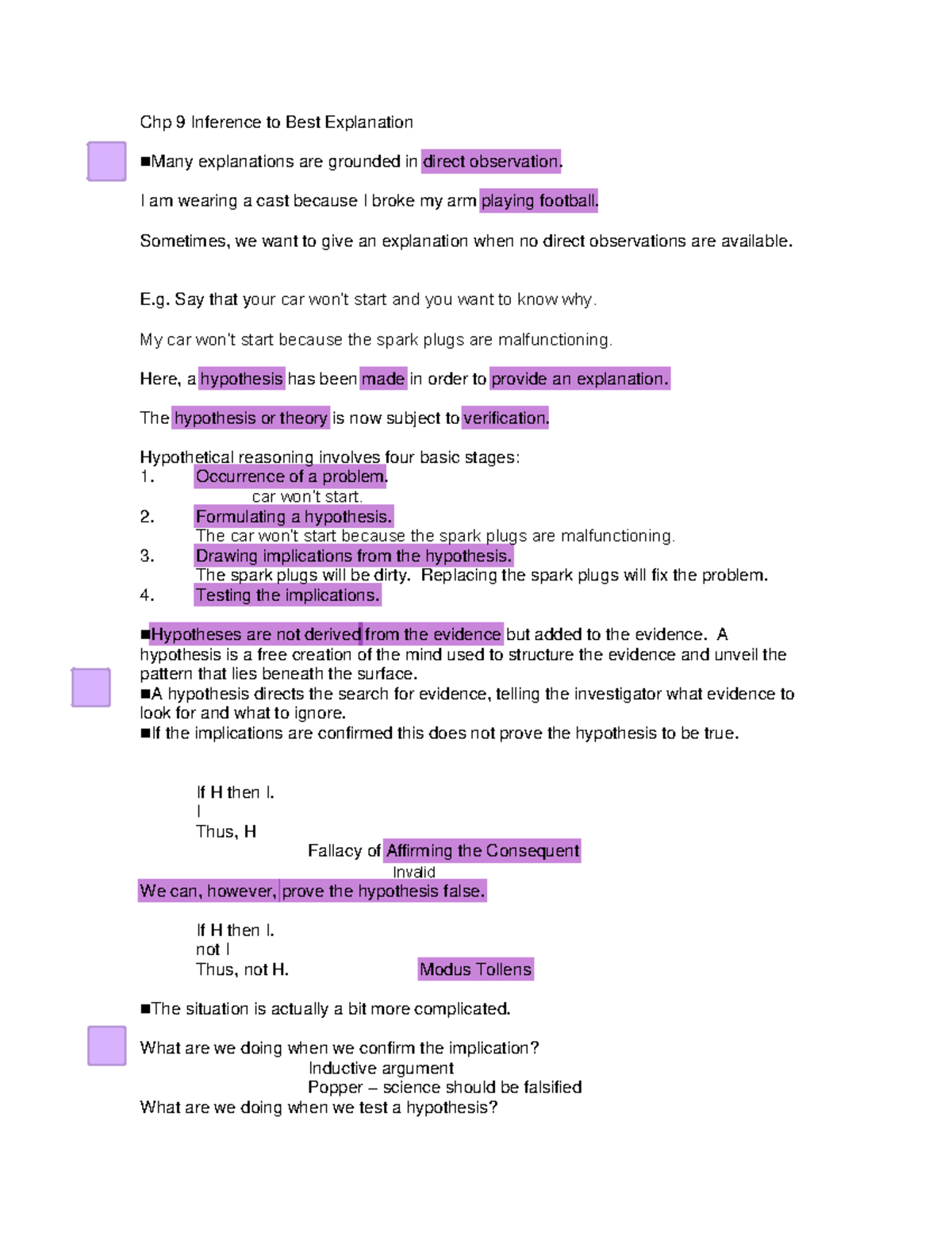 Chp 9 Inference to Best Explanation - Warning: Popup annotation has a missing or invalid parent ...