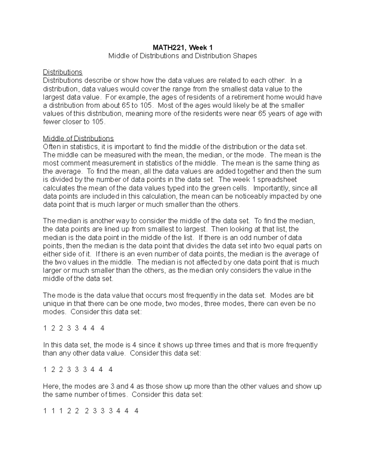 1DE - Lecture notes Lecture 1 week 1 - MATH221, Week 1 Middle of ...