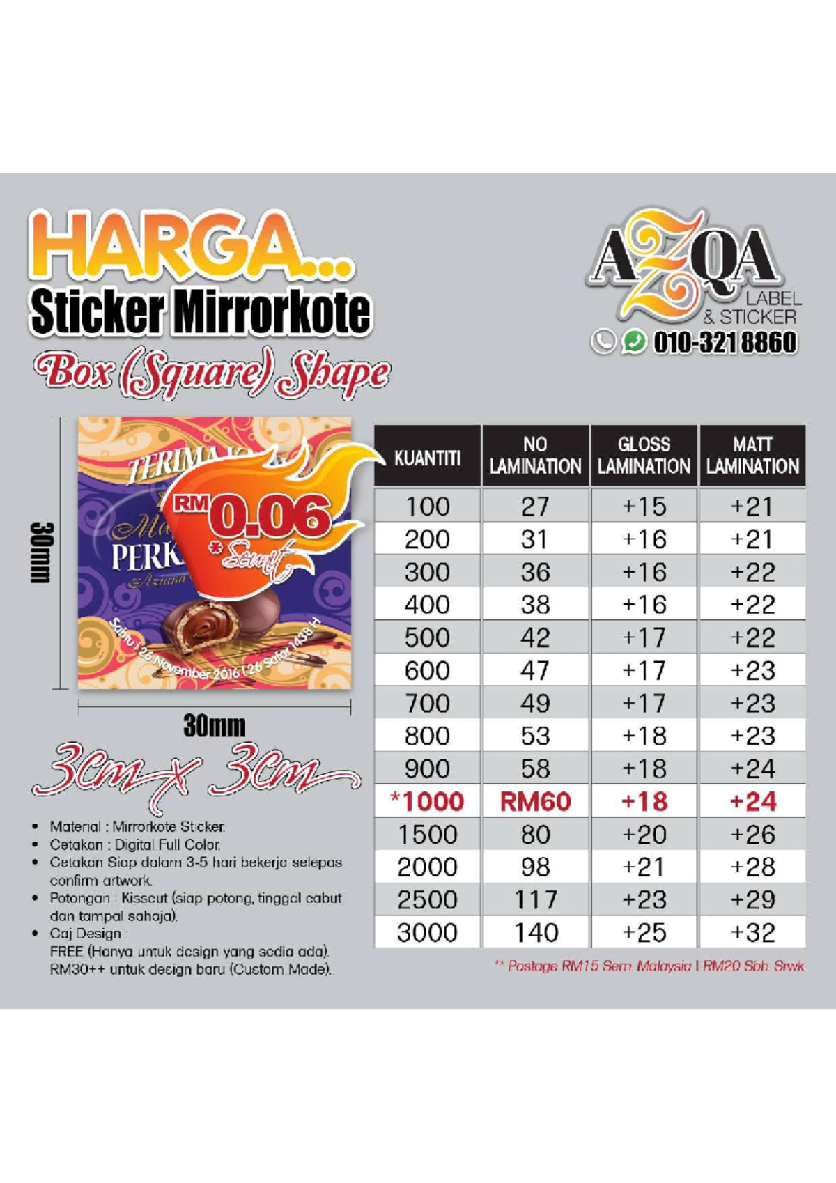 Harga sticker - test 2 - Advance financial management - Studocu