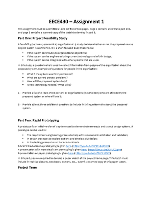 EECE430 Spring 2021 Syllabus - Course number and title: EECE 430 – Software Engineering Catalog ...