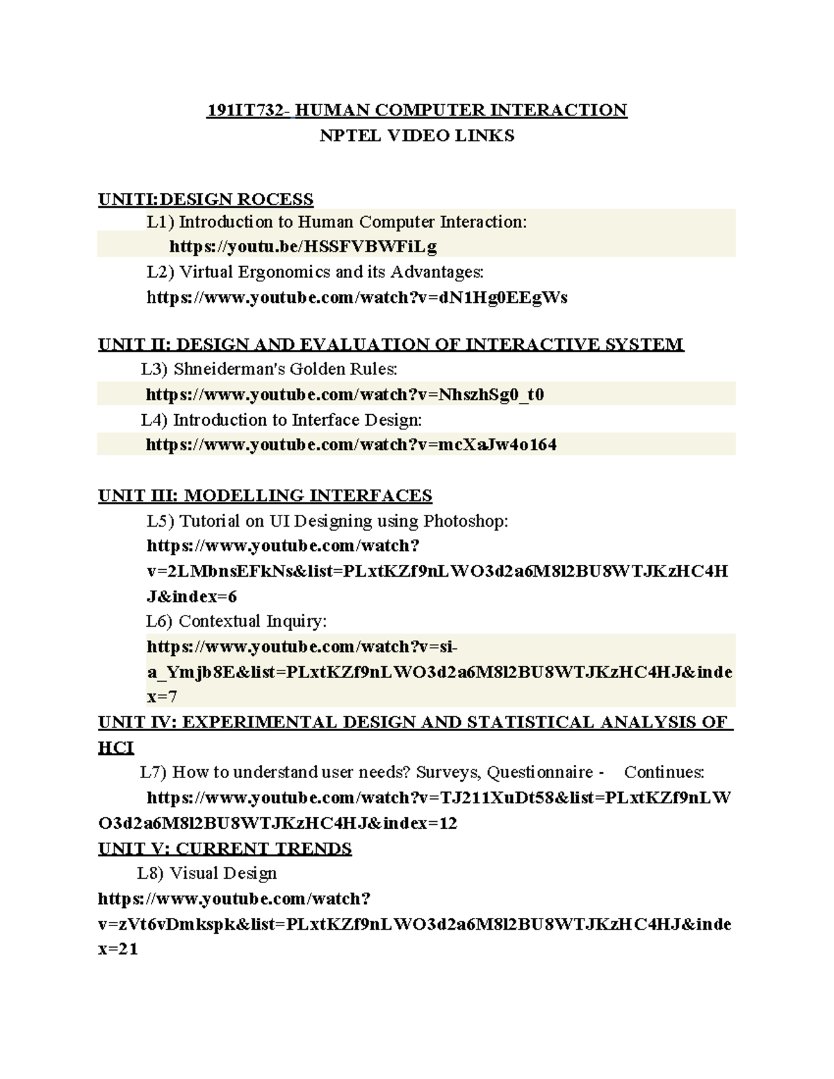 human computer interaction subject notes all units with examples ...