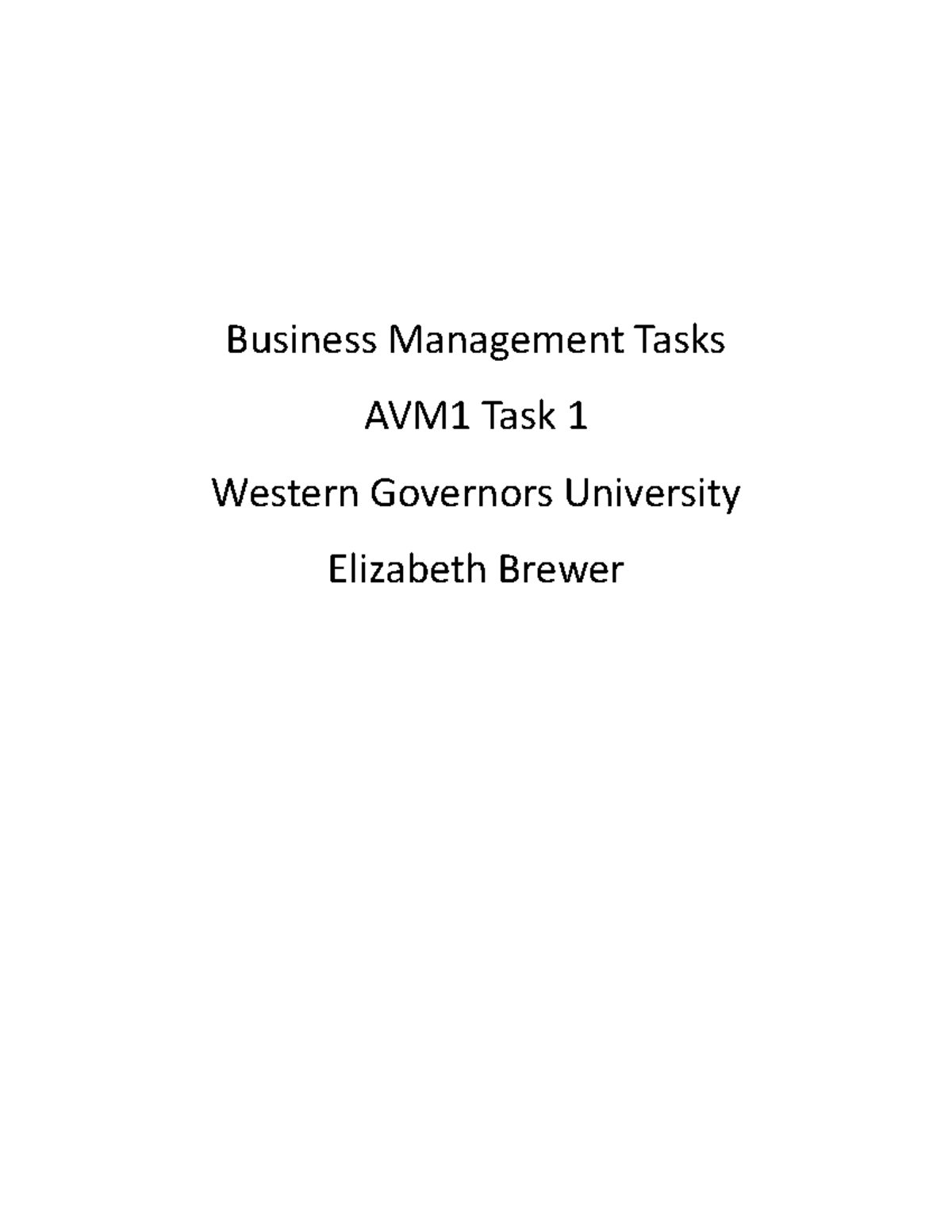 Business Management Tasks - To maintain compliance with our company’s ...