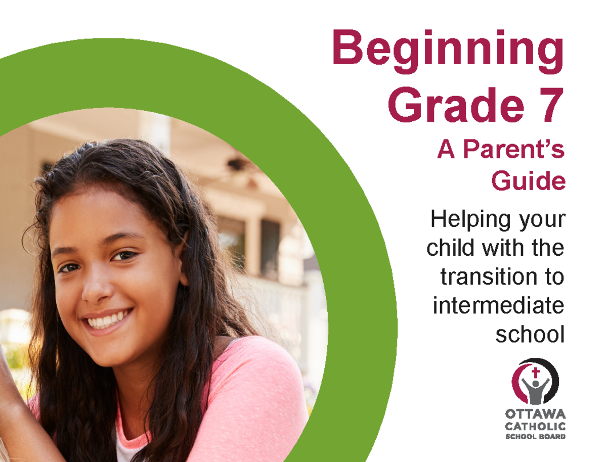 Grade 6-7 Transition - Parent Guide - Final - Helping your child with ...