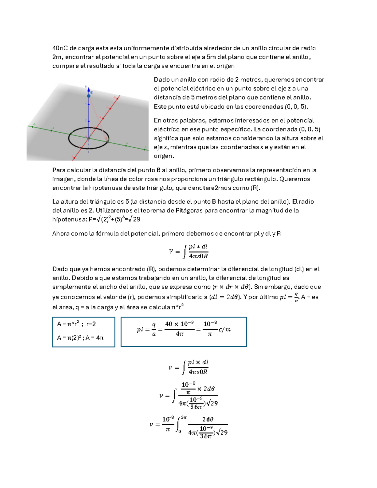 40n C - Ejercicios resueltos de Teoría electromagnética - 40 nC de ...