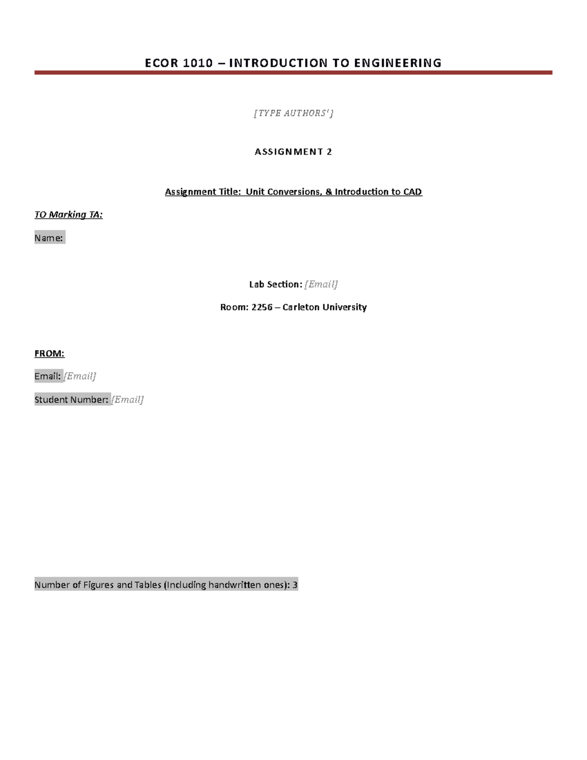 L2 - Lab 2 for ECOR 1010 with Glenn McRae - ECOR 1010 – INTRODUCTION TO ...